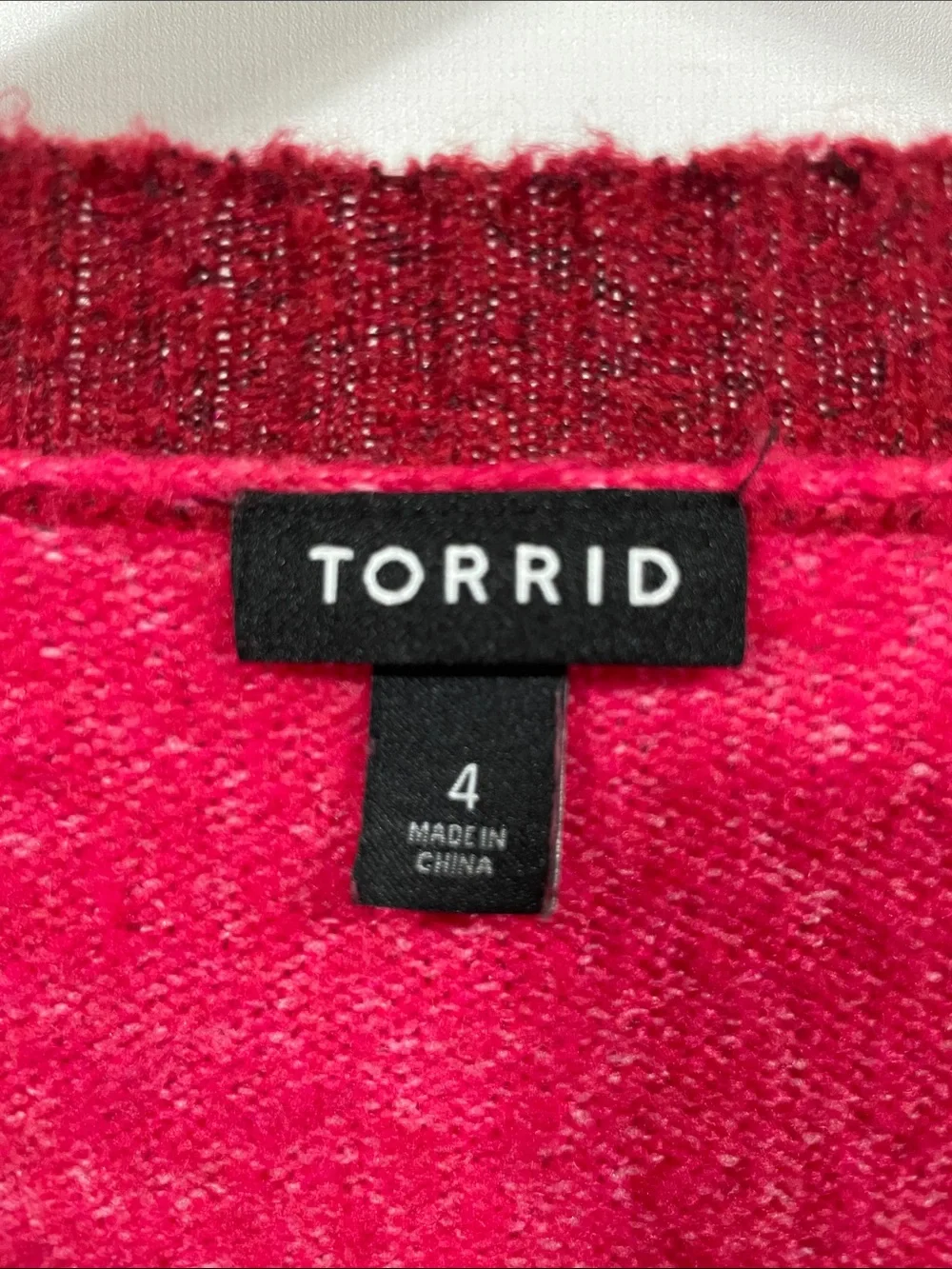 torrid | Sweaters | Torrid Twotone Raspberry Wine Raglan Sweater | Poshmark